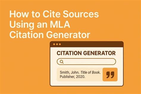 How To Cite Sources Using An Mla Citation Generator
