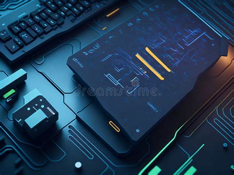 Futuristic Technology Background Abstract Coding Concept For Modern