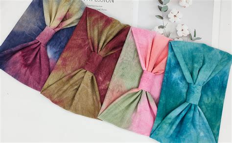 Yonuf Wide Boho Headbands For Women Fashion Knotted