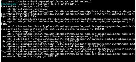 Android Phonegap Syntaxerrorunexpected Token Stack Overflow
