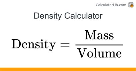Density Calculator Online Calculator
