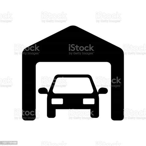 개인 차고 아이콘 벡터 아이콘입니다 간단한 요소 그림입니다 개인 차고 기호 디자인입니다 웹 및 모바일 사용할 수 있습니다