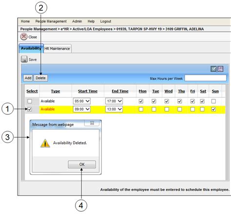 General Manager Update Individual Record Availability