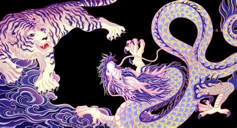 Illustration In The Year Of The Tiger【上古神兽之一白虎】虎年主题插画 Behance