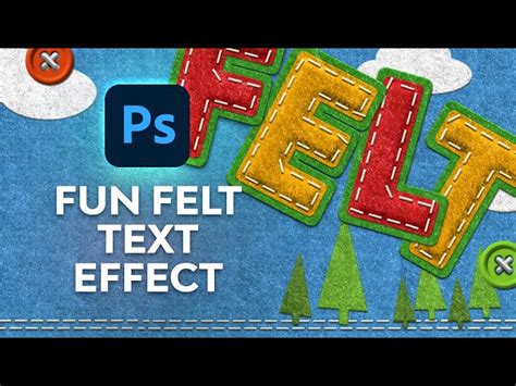 free video how to create a fun felt photoshop text effect from envato tuts class central