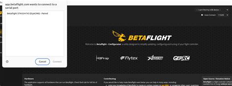 Betaflight Setup — Aerostack2 10 Documentation