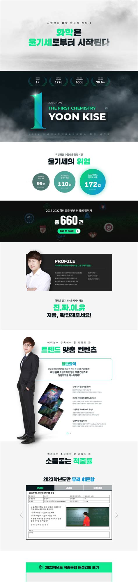 김영편입학원 강사 랜딩페이지 상세페이지 포트폴리오 크몽