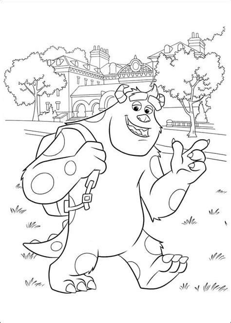 Dibujos De Monsters University Para Colorear E Imprimir Coloringonly Com