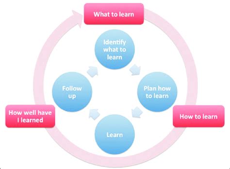 The Continuing Professional Development Cycle Steps In Blue And The
