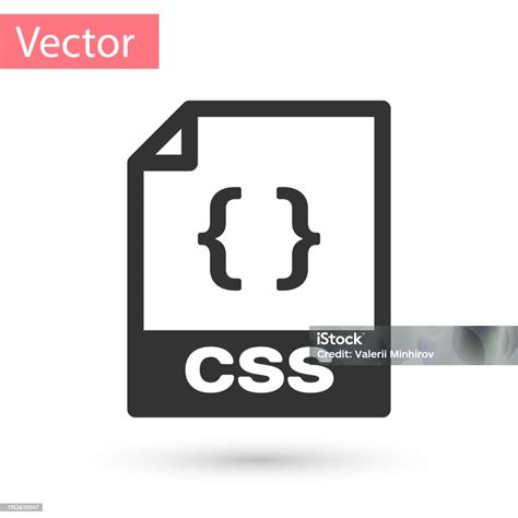 灰色 Css 檔文檔圖示下載在白色背景上隔離的 Css 按鈕圖示css 檔符號向量插圖向量圖形及更多互聯網圖片 互聯網 商標 多媒體