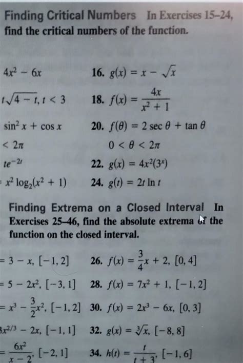 Solved Finding Critical Numbers In Exercises Find The Chegg