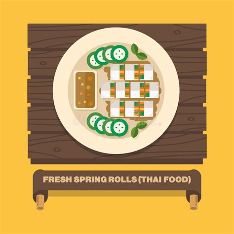 Spring Rolls Outline Vector Icon Thin Line Black Spring Rolls Icon Flat Vector Simple Element