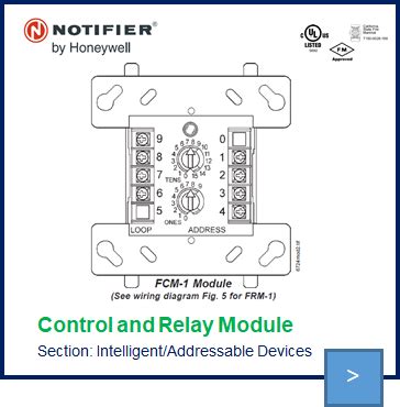 NOTIFIER Control and Relay Module Section Intelligent Addressable Devices พ เอน เทค จำกด