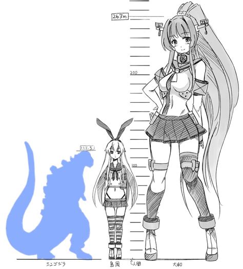 Shimakaze Yamato Godzilla And Godzilla Kantai Collection And 2 More