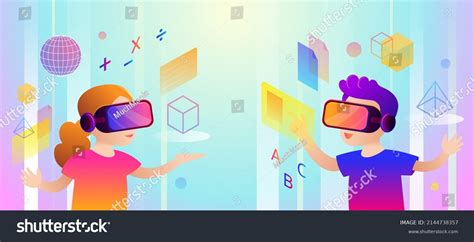Vr 헤드셋 메타버스 개념 학습 교육 스톡 벡터로열티 프리 2144738357 Shutterstock