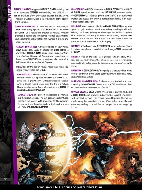 read online the valiant adventures rpg quickstart comic issue full