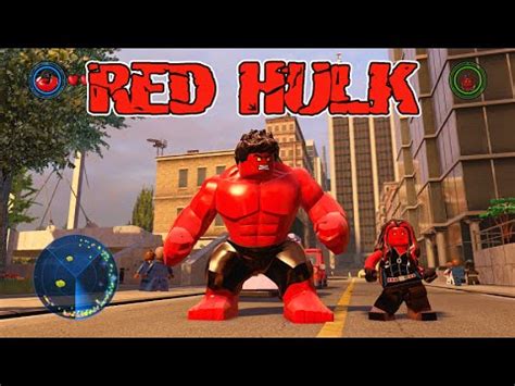 Lego Marvels Avengers Red Hulk Gameplay And Unlock Location Youtube