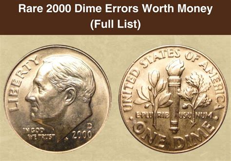 Rare 2015 Dime Errors Worth Money Full List Coinvaluechecker