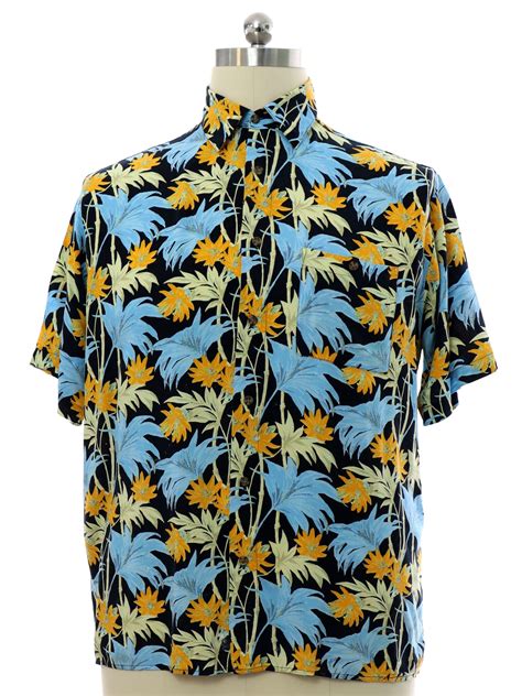 1990s Hawaiian Shirt Rusty Zipper Vintage Clothing