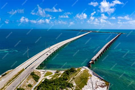 Premium Photo Key West Island Florida Highway And Bridges Over The