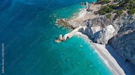 Aerial Drone Photo Of Lalaria Beach One Of The Most Beautiful In