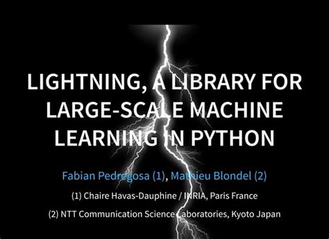 Lightning Large Scale Machine Learning In Python Ppt