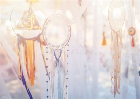 Dream Catcher On A Beautiful White Background Stock Image Image Of