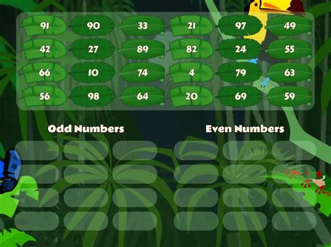 Odd Number Even Number Group Sort
