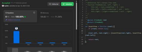 day68 100daysofcode 100daysofcodechallenge leetcode binarytrees… sachin singh