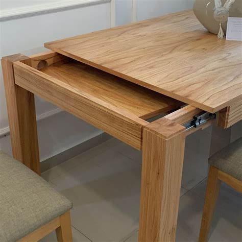 Mesa Comedor Cuadrada Madera Paraíso Frida Silvina C