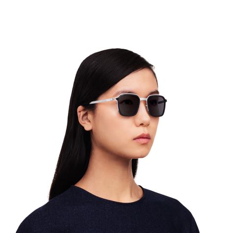 Rimowa × Mykita Square Sunglasses Silver And Black Rimowa