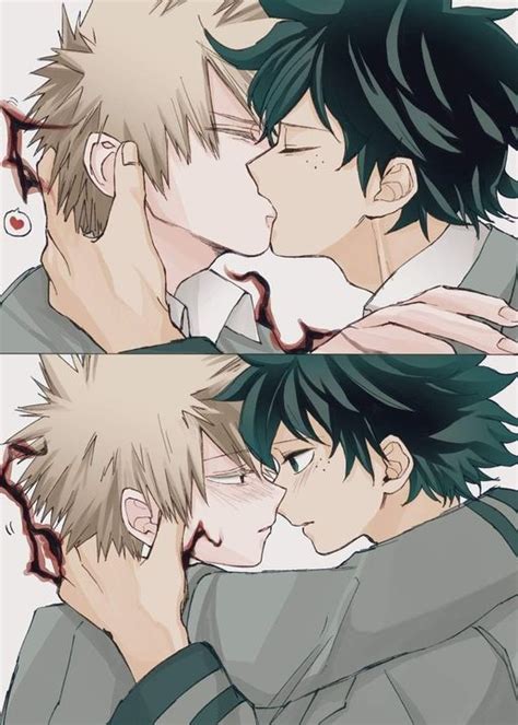 Bakugou Uke Dekubaku Comic Dekubaku Anime Kiss Scenes Anime