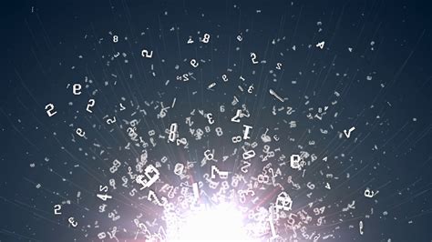 Flying Random Numbers Animation Mathematic Stock Motion Graphics Sbv