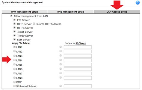 Limit The IP Which Can Access The Management Interfaces Of The Router DrayTek