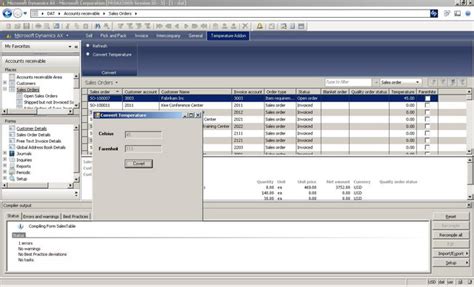 Integrate Microsoft Dynamics Axapta With Temperature Conversion C Application Part Ii