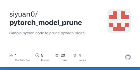 Github Siyuan0pytorchmodelprune Simple Python Code To Prune Pytorch Model