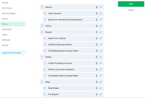 Leadsite Header Menu Help Easy Agent Pro