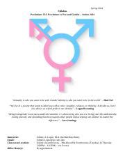 Exploring Gender Sexuality Psychology Of Sex And Gender In Course Hero