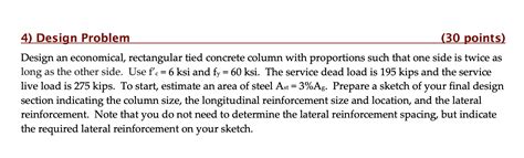Solved Design Problem Points Design An Economical Chegg