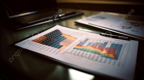 Document With Business Charts On It Background Business Image