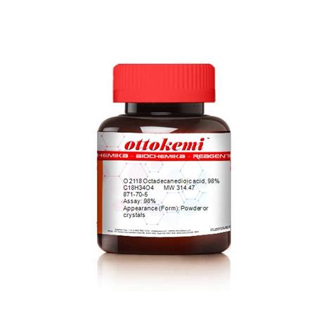 Manufacturers Of Octadecanedioic Acid 98 Cas 871 70 5 O 2118 Along With Worldwide Shipping