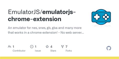 Github Emulatorjsemulatorjs Chrome Extension An Emulator For Nes Snes Gb Gba And Many
