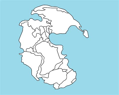 Pangea Blank Map With Borders By Johnkoshtaria888 On Deviantart