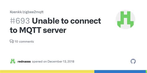Unable To Connect To Mqtt Server Issue Koenkk Zigbee Mqtt Github