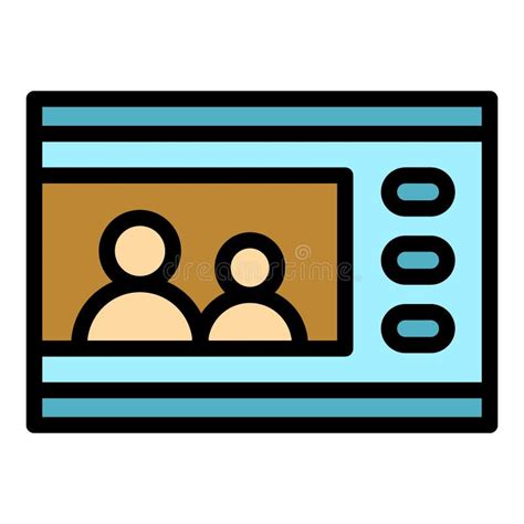 Video Intercom Access Icon Vector Flat Stock Illustration Illustration Of Phone Isolated