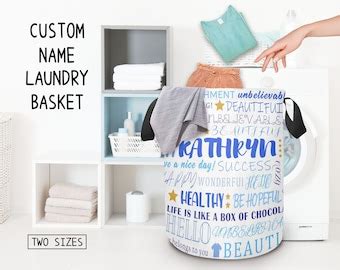 Personalized Collapsible Laundry Hamper Custom Clothes Storage Basket
