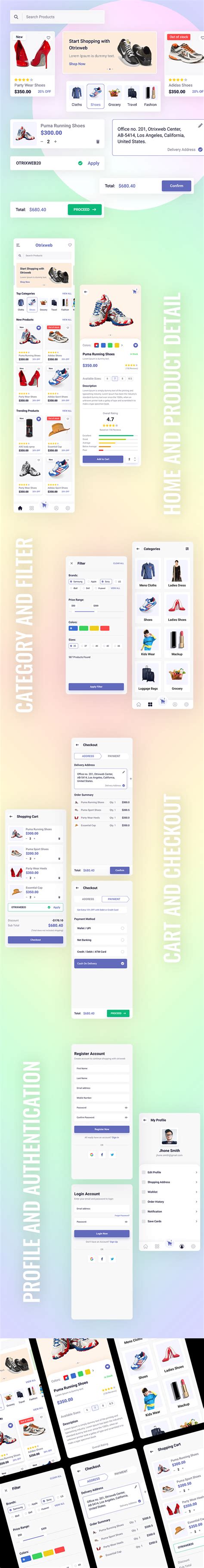 Codemarket Otrixweb React Native Ecommerce Template