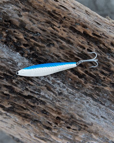 Blue Chrome Kahawai Jig Nz Fast Jig And Inshore Lure Grim Reaper Lures Nz