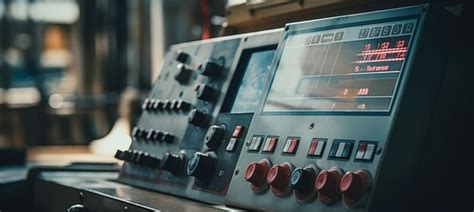 Advanced Cnc Control Panel With Digital Screens Displaying Intricate Data For Complex Operations