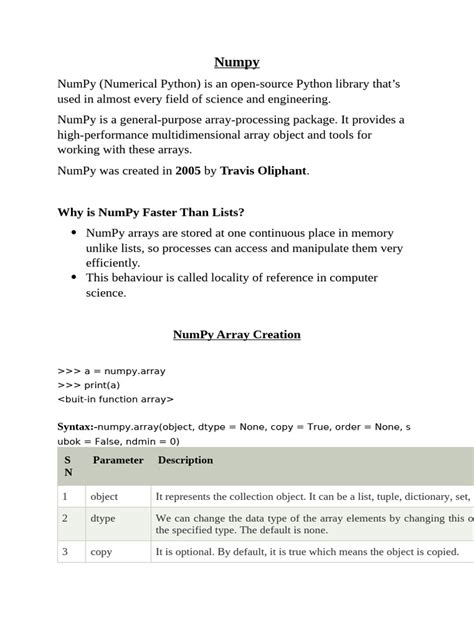 Numpy Pdf Computer Engineering Computer Science